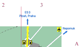 Mapka Klatov - jednoduchá | Klatovy a okolí
