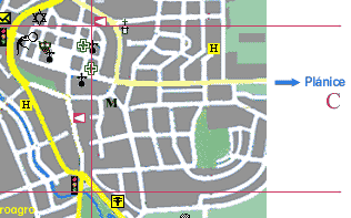 Mapka Klatov - jednoduchá | Klatovy a okolí